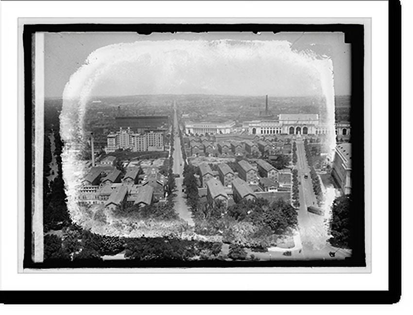 Historic Print, Union Station & dormitories from Cap. Dome, 16" x 20 ...