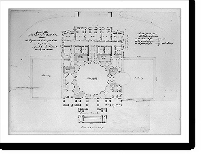 Historic Print, [United States Capitol, Washington, D.C. First floor ...