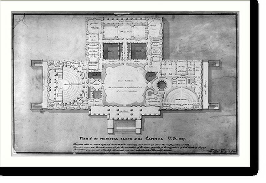 Historic Print, [United States Capitol, Washington, D.C. Principle ...
