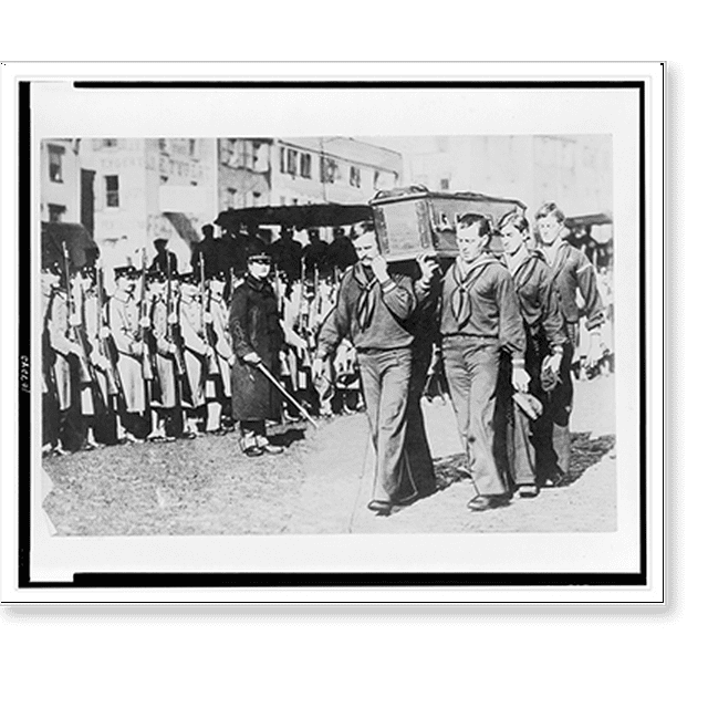Historic Print, [United States sailors from gunboat Dubuque carrying ...