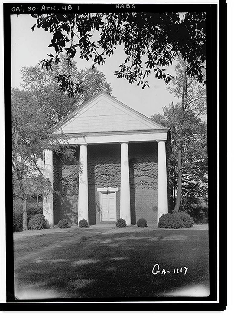 Historic Print, University of Georgia Phi Kappa Hall, Broad & Jackson ...