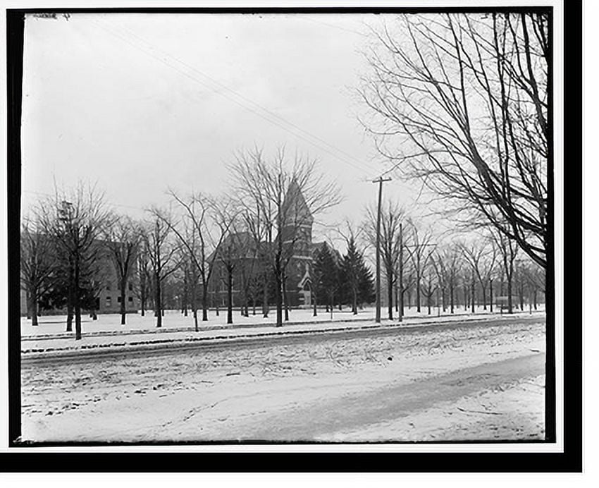 Historic Print, [University of Michigan campus from State Street], 16 ...