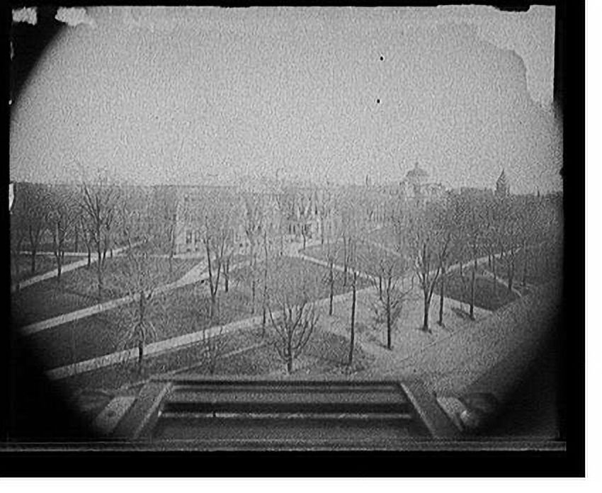 Historic Print, [University of Michigan campus from east, Ann Arbor ...