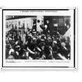 Historic Print, [V.I. Lenin waving to crowd from train in Petrograd ...