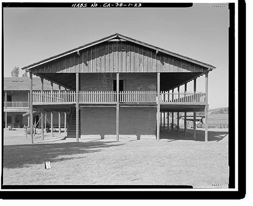 Historic Print, Vallejo Adobe, Adobe Road at Casa Grande, Petaluma ...