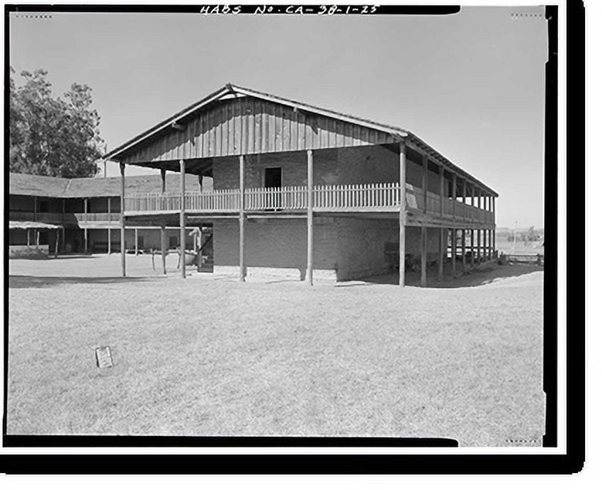 Historic Print, Vallejo Adobe, Adobe Road at Casa Grande, Petaluma ...