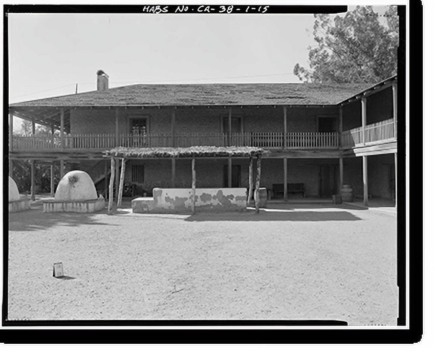 Historic Print, Vallejo Adobe, Adobe Road at Casa Grande, Petaluma ...