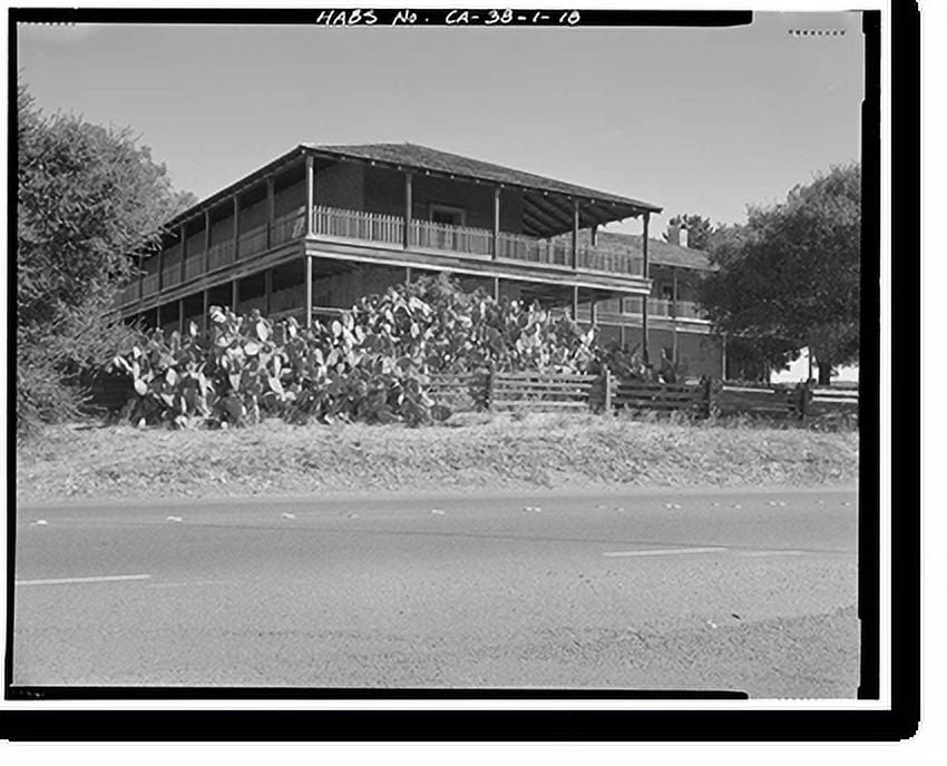 Historic Print, Vallejo Adobe, Adobe Road at Casa Grande, Petaluma ...