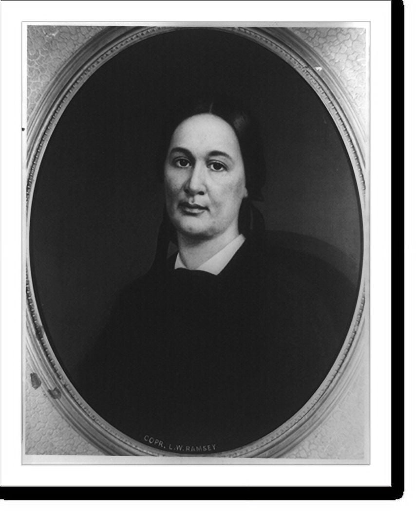 Historic Print, [Varina Davis, half-length portrait, facing left], 16 ...