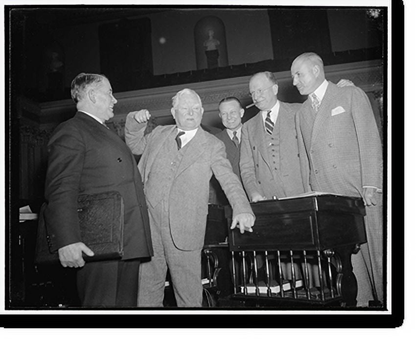 Historic Print, [Vice President John Nance Garner with group], 18" x 24 ...