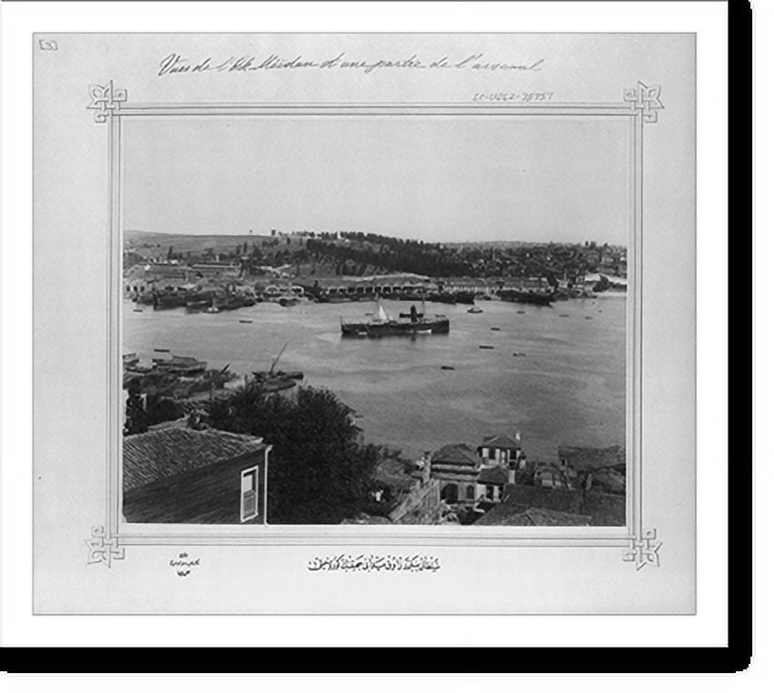 Historic Print, [View of the Okmeydani (Archery Field) seen from the ...
