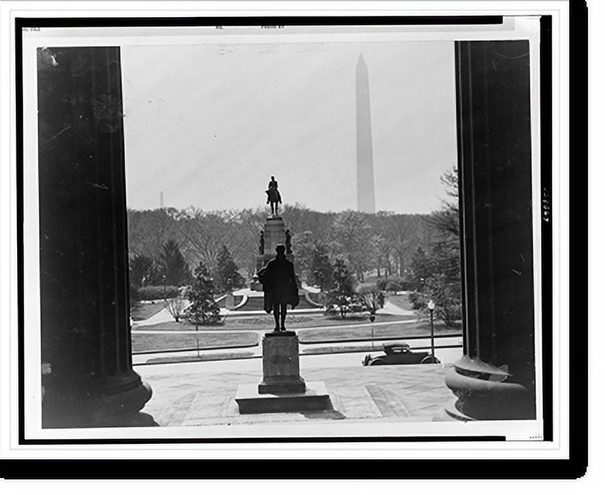 Historic Print, [View from the South Portico of the Treasury Building ...