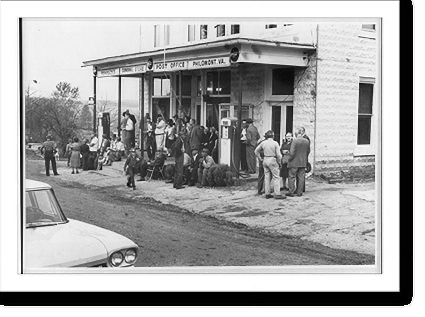 Historic Print, [View of crowded storefront of Pearson's General Store ...