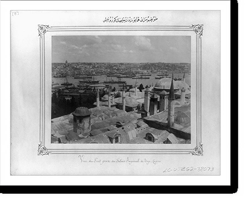 Historic Print, [View of the Golden Horn from the Topkapi Sarayi ...