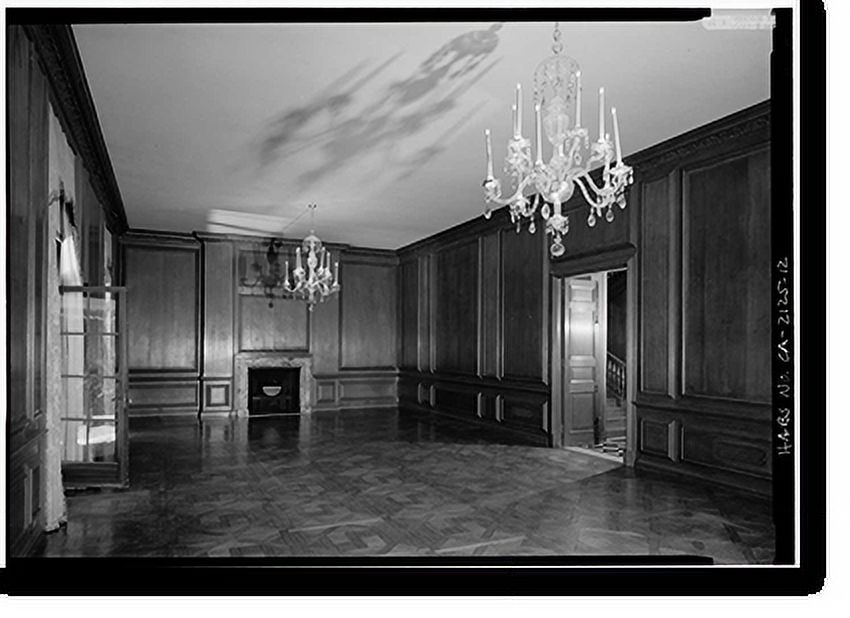Historic Print, Villa Rose, Redington Road, Hillsborough, San Mateo ...