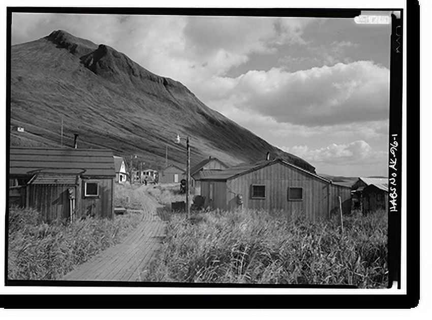 Historic Print, Village of Akutan, Akutan, Aleutian Islands, AK, 16" x ...