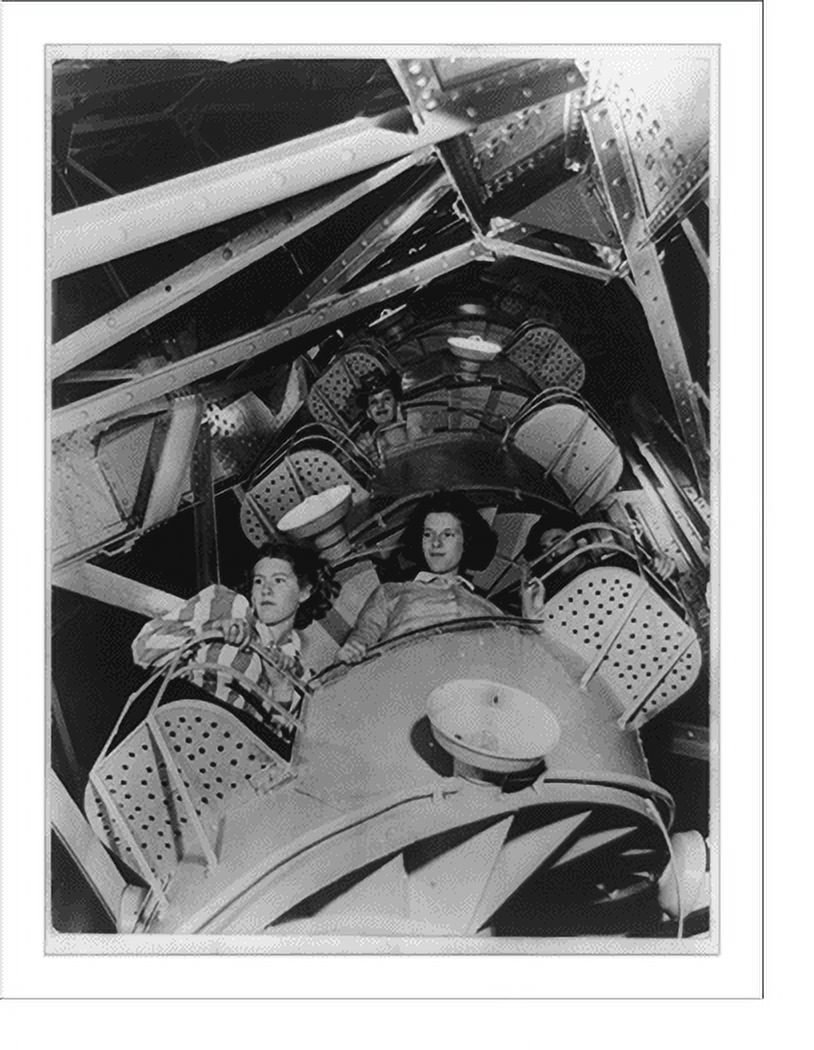 Historic Print, Visitors to the Statue of Liberty climbing to the ...
