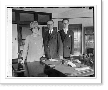 Historic Print, W.D. Mitchell, new Solicitor General with wife and son ...