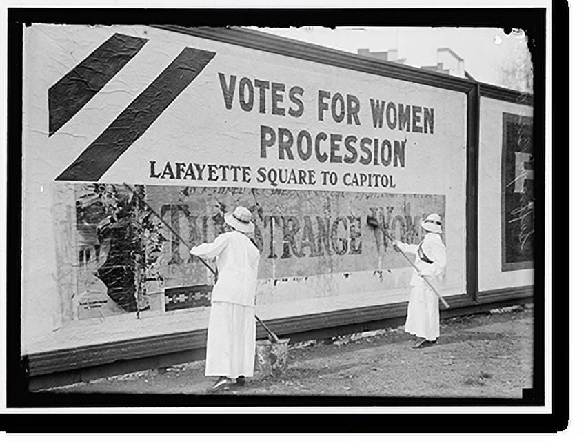Historic Print, WOMAN SUFFRAGE. POSTERS FOR PARADE, 18" x 24" - Walmart.com