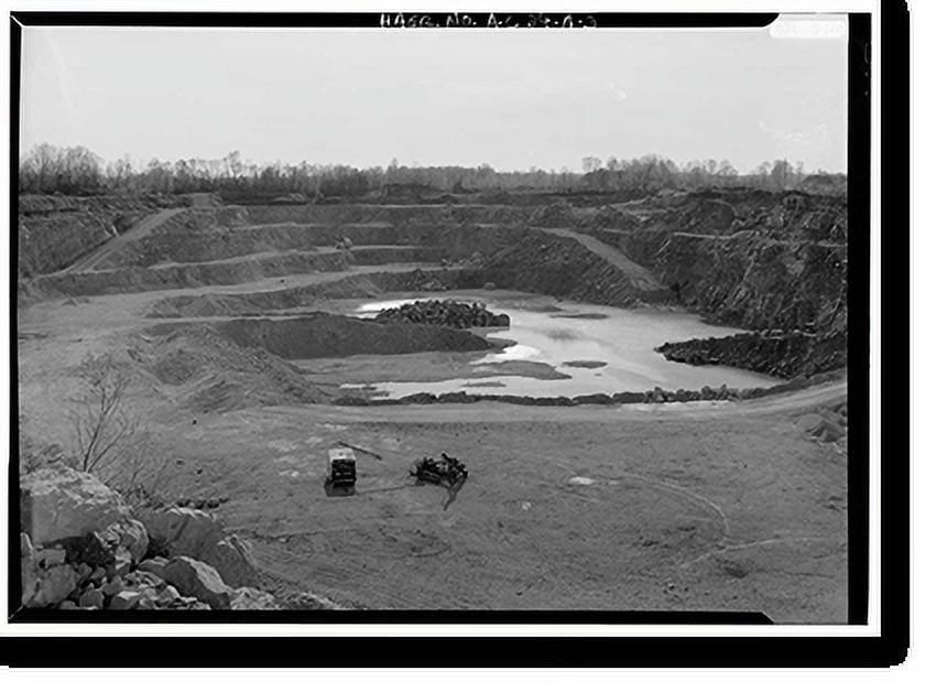 Historic Print, Wade Sand & Gravel Company, North Quarry, State Highway ...