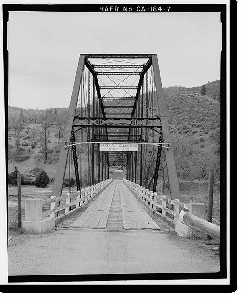 Historic Print, Walker Bridge, Spanning Klamath River in Klamath National Forest, Klamath River ...