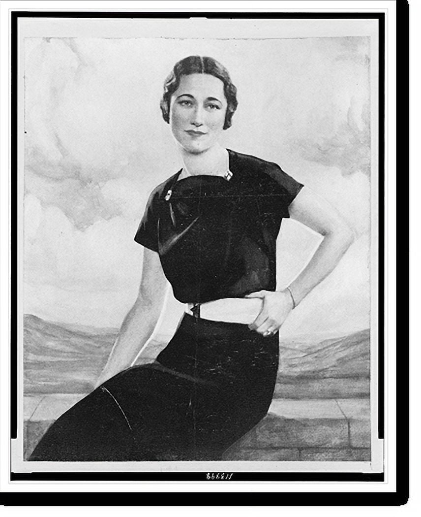 Historic Print, [Wallis Warfield Simpson Windsor, three-quarter length ...