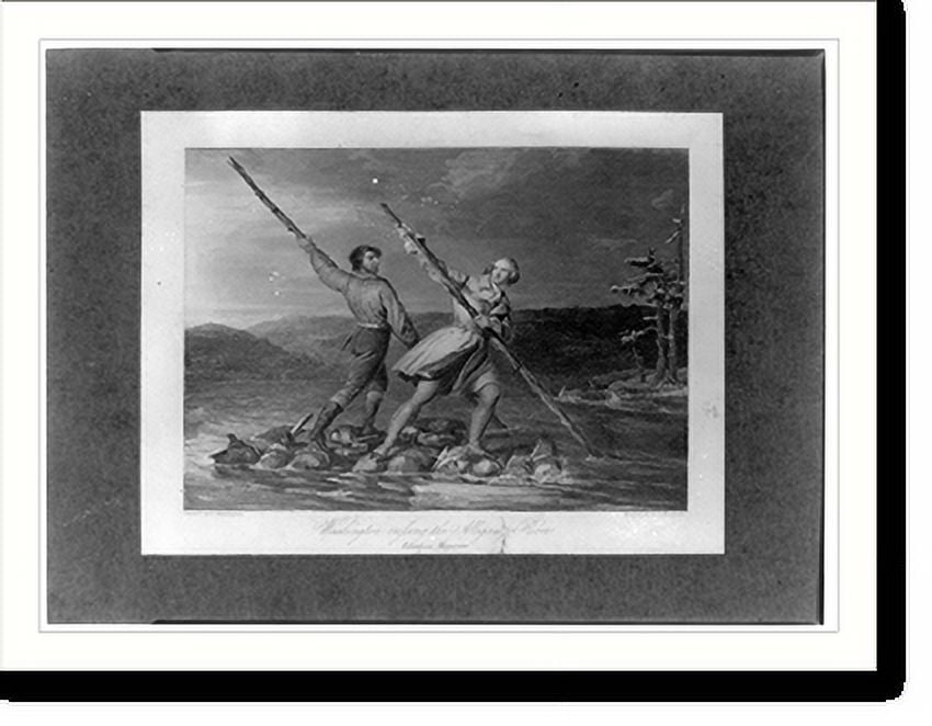 Historic Print, Washington Crossing the Allegany River [with another ...