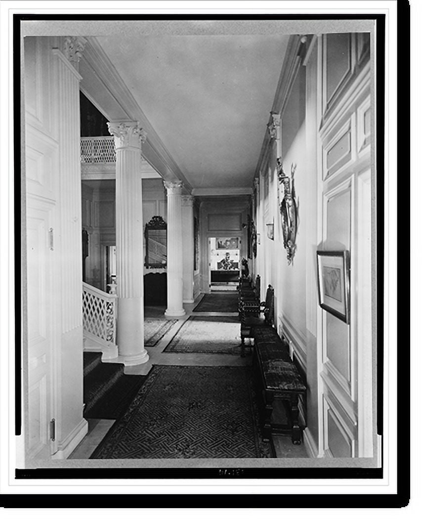 Historic Print, Washington, D.C.. James Parmelee home. Interior ...