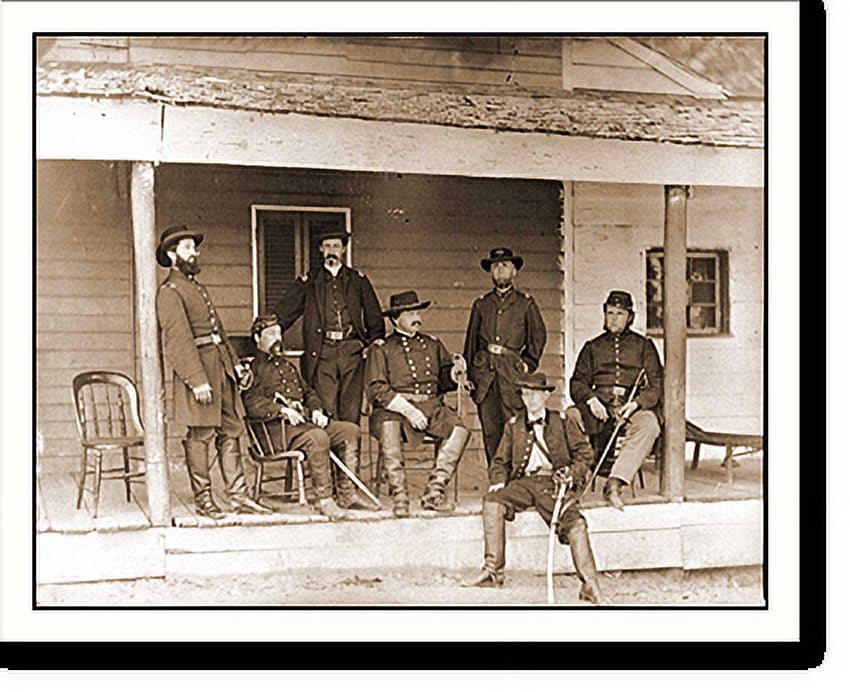 Historic Print, Washington D.C. Maj. Gen Alexander M. McCook (center ...