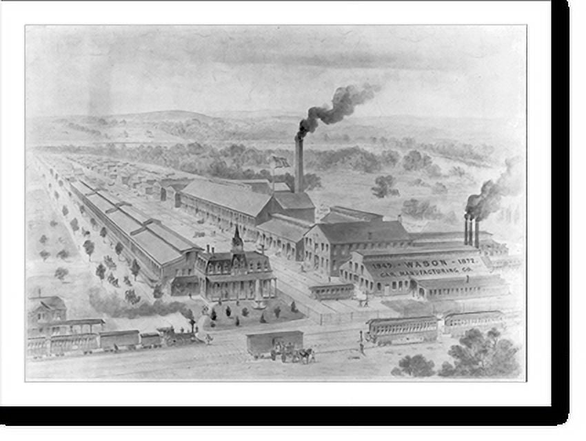 Historic Print, Wason Car Manufacturing Co., 16" x 20" - Walmart.com