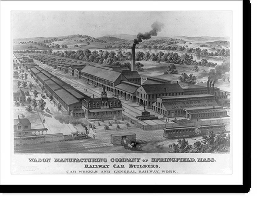 Historic Print, Wason Manufacturing Company of Springfield, Mass ...