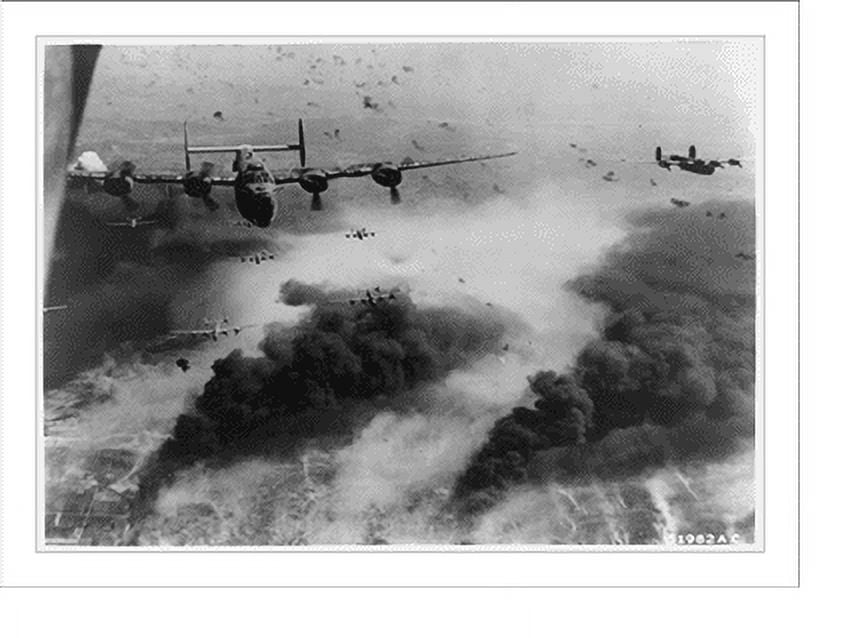 Historic Print, [Waves of Consolidated B-24 liberators of the 15th AAF ...