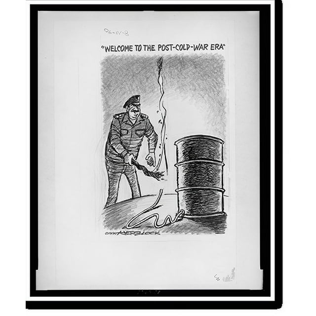 Historic Print, Welcome to the post-cold-war era".Herblock.", 16" x 20 ...
