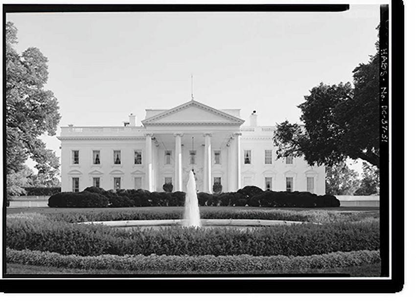 Historic Print, White House, 1600 Pennsylvania Avenue, Northwest ...