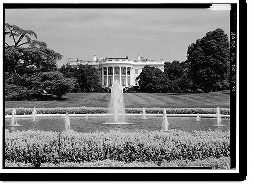 Historic Print, White House, 1600 Pennsylvania Avenue, Northwest ...