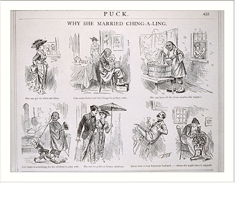 Historic Print, Why she married Ching-A-Ling, 18" x 24" - Walmart.com