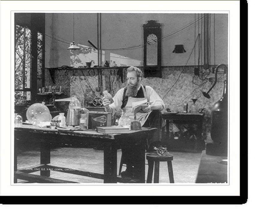 Historic Print, [Wilhelm Konrad Roentgen, 1845-1923 (actor posing as ...