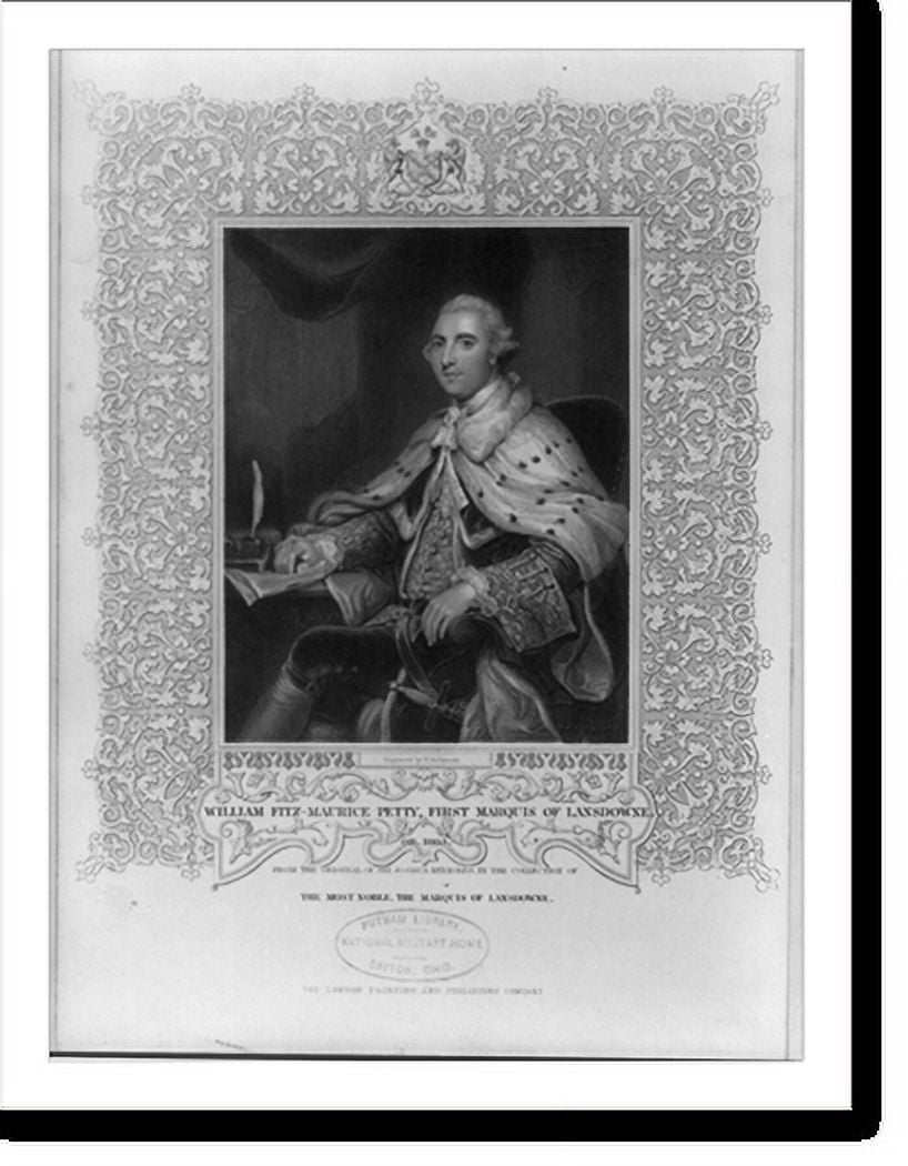Historic Print, William Fitz-Maurice Petty, 1st Marquis of, 1737-1805 ...