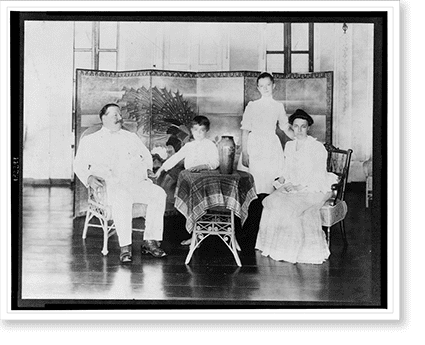Historic Print, [William Howard Taft and Mrs. Helen Taft seated in ...
