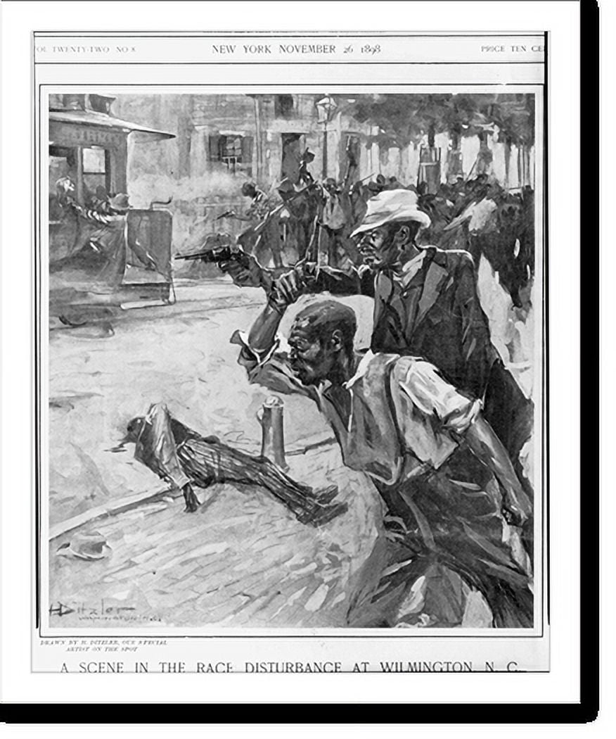 Historic Print, [Wilmington, N.C. race riot, 1898: Black men firing ...