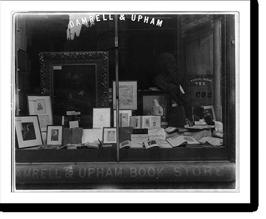Historic Print, [Window display of books and portraits of Walt Whitman ...