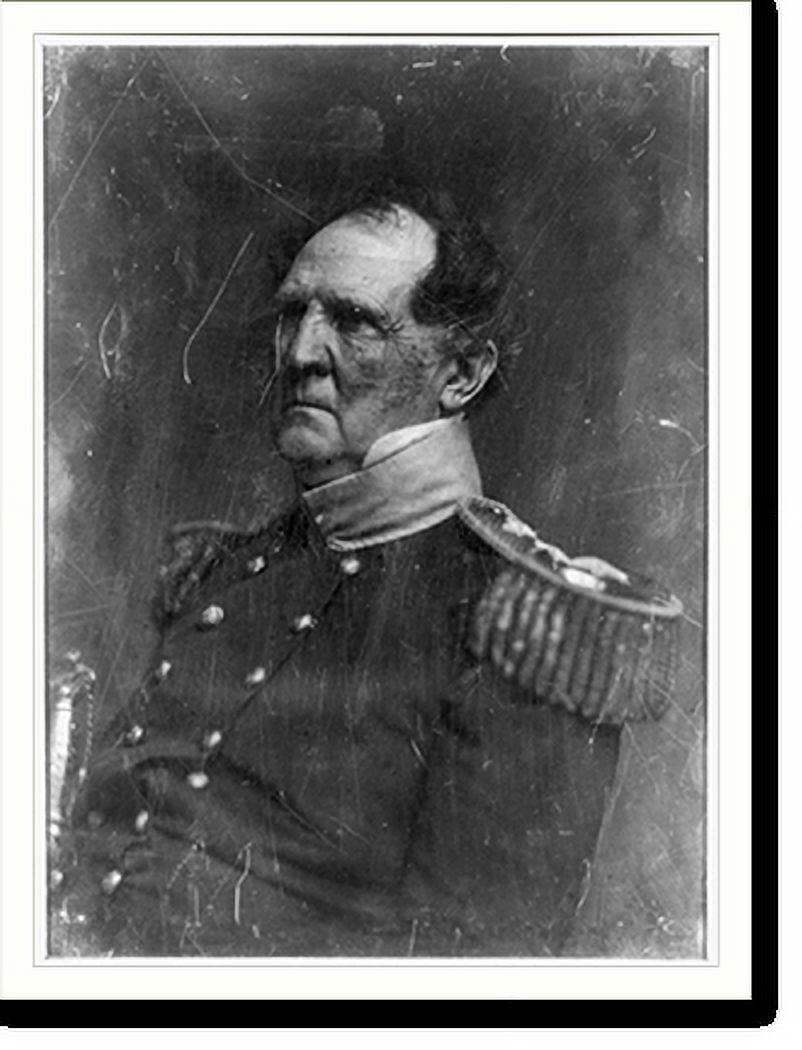 Historic Print, [Winfield Scott, head-and-shoulders portrait, three ...