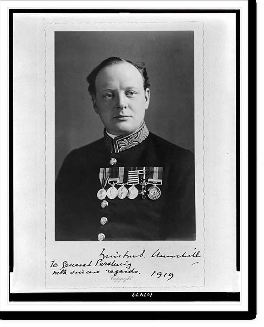 Historic Print, [Winston Churchill, head-and-shoulders portrait, facing ...