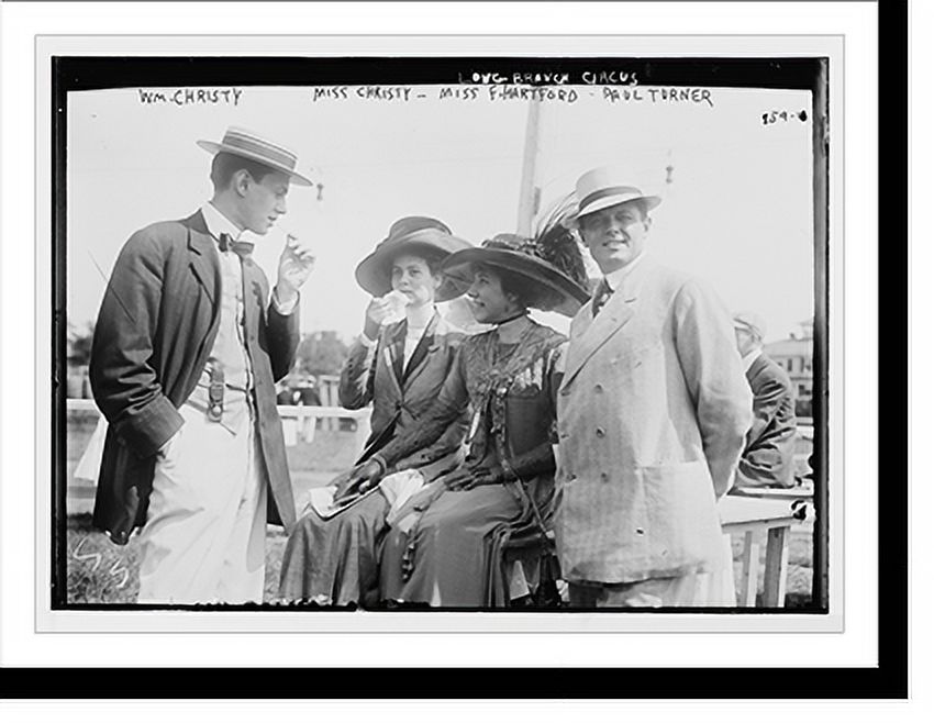 Historic Print, Wm. Christy, Miss Christy, Miss F. Hartford, and Paul ...