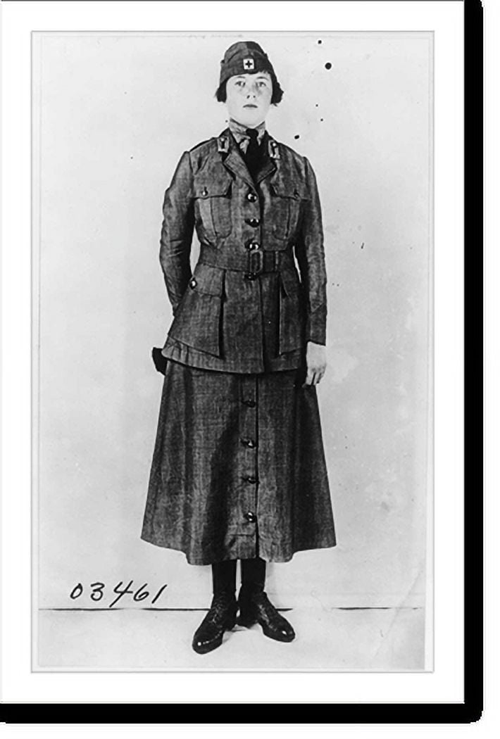 Historic Print, [Woman wearing American Red Cross motor Corps uniform ...