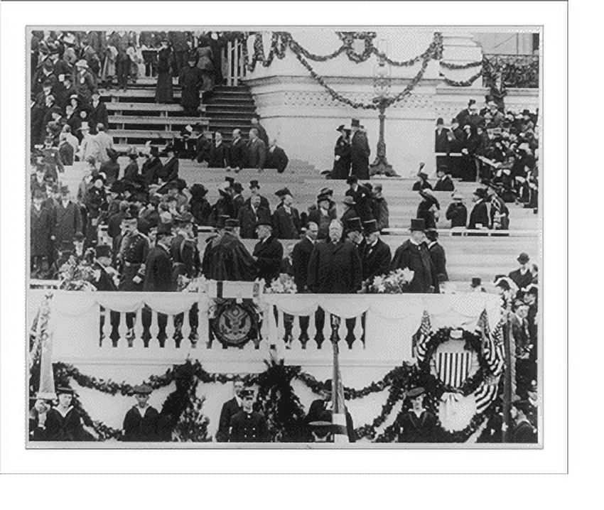 Historic Print, [Woodrow Wilson, Inauguration - 1913, on stand at the U ...