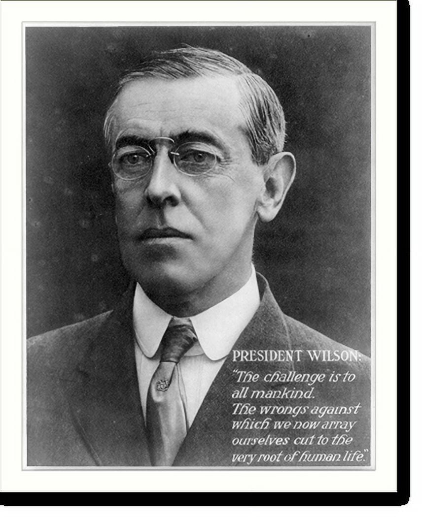 Historic Print, [Woodrow Wilson; bust, facing left. WWI poster with ...