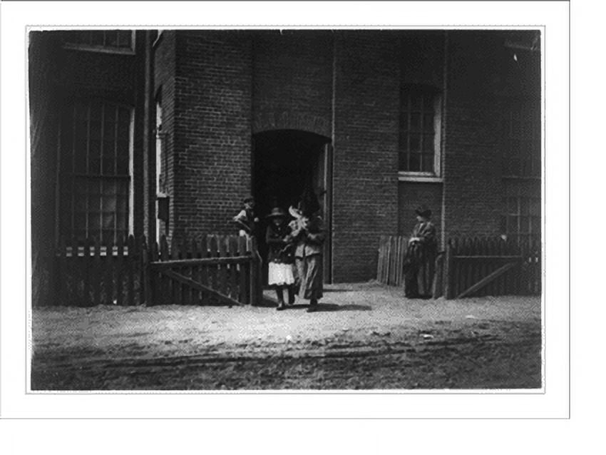 Historic Print, Young workers leaving mill of Sagamore Manufacturing ...
