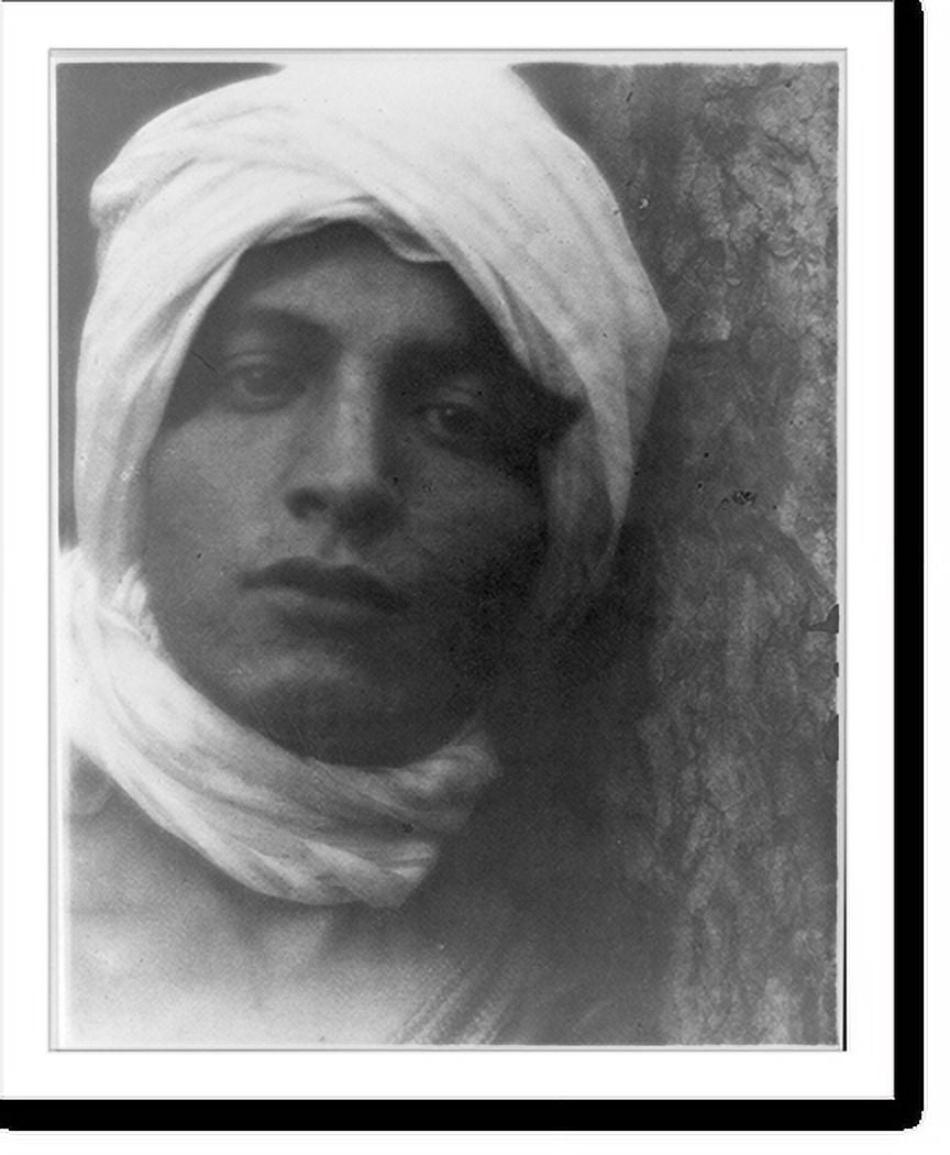 Historic Print, [Youth in Middle-Eastern costume with turban with ...