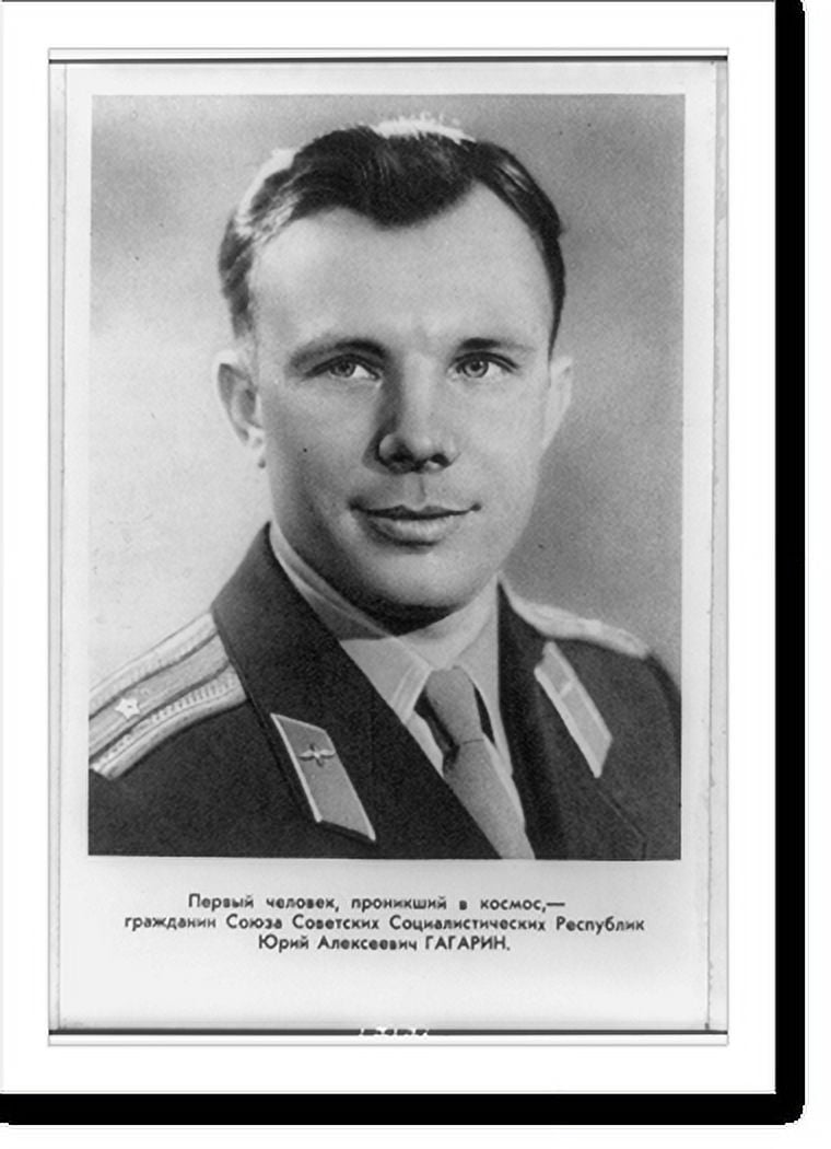 Historic Print, [Yuri Alexeyevich Gagarin, head-and-shoulders portrait ...